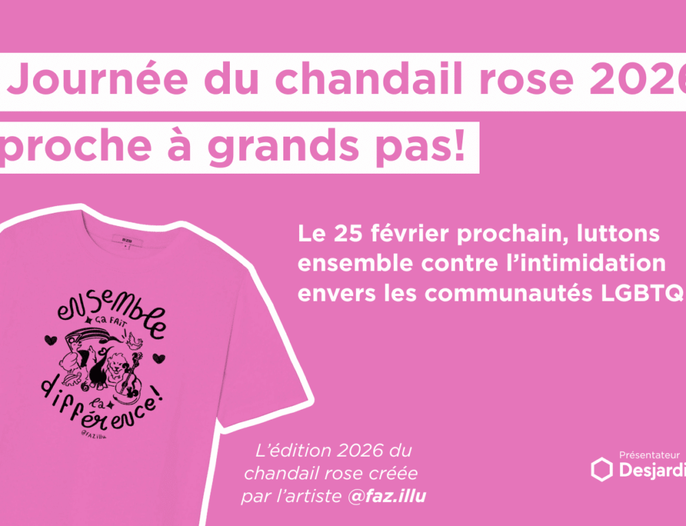 Journée du chandail rose 2025 : Déracinons l'intimidation! - Interligne